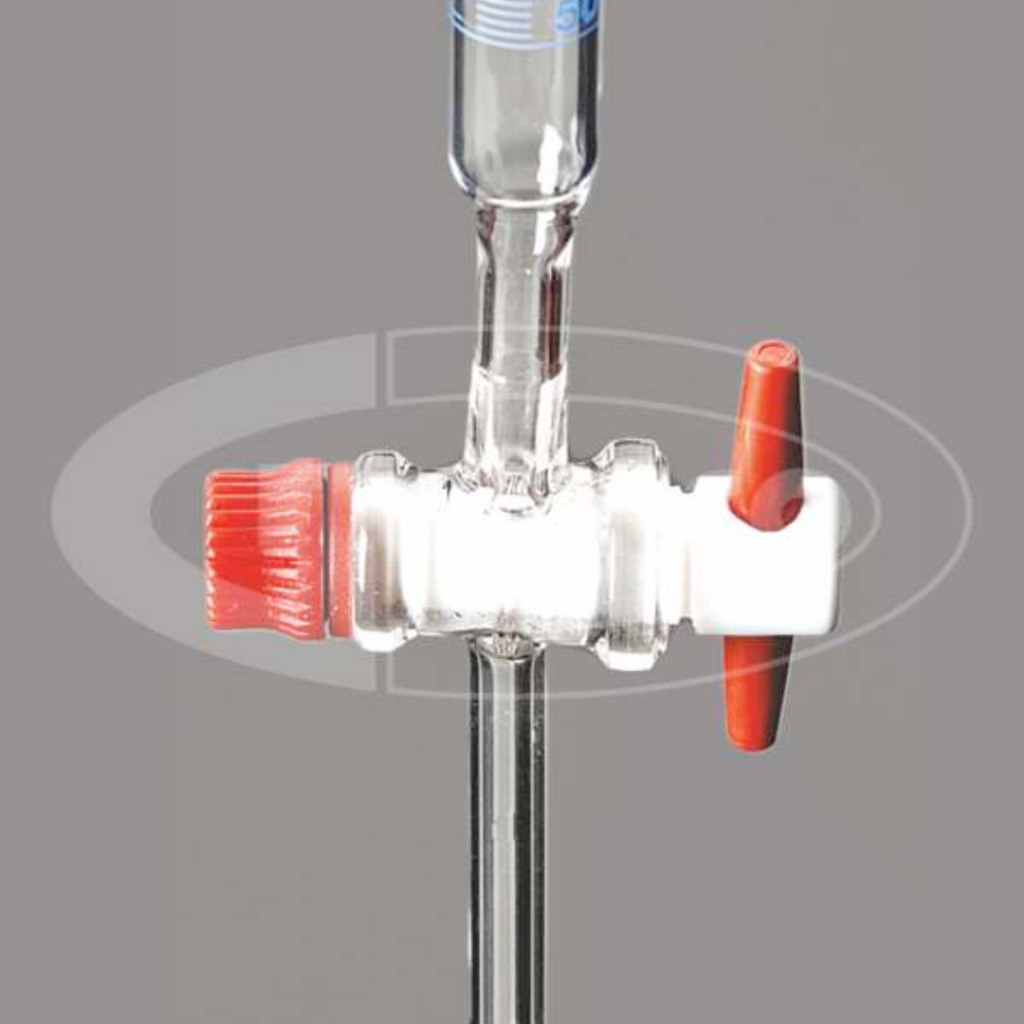 Bureta clase A, con llave recta PTFE, certificada por lote, cap. 50ml ...